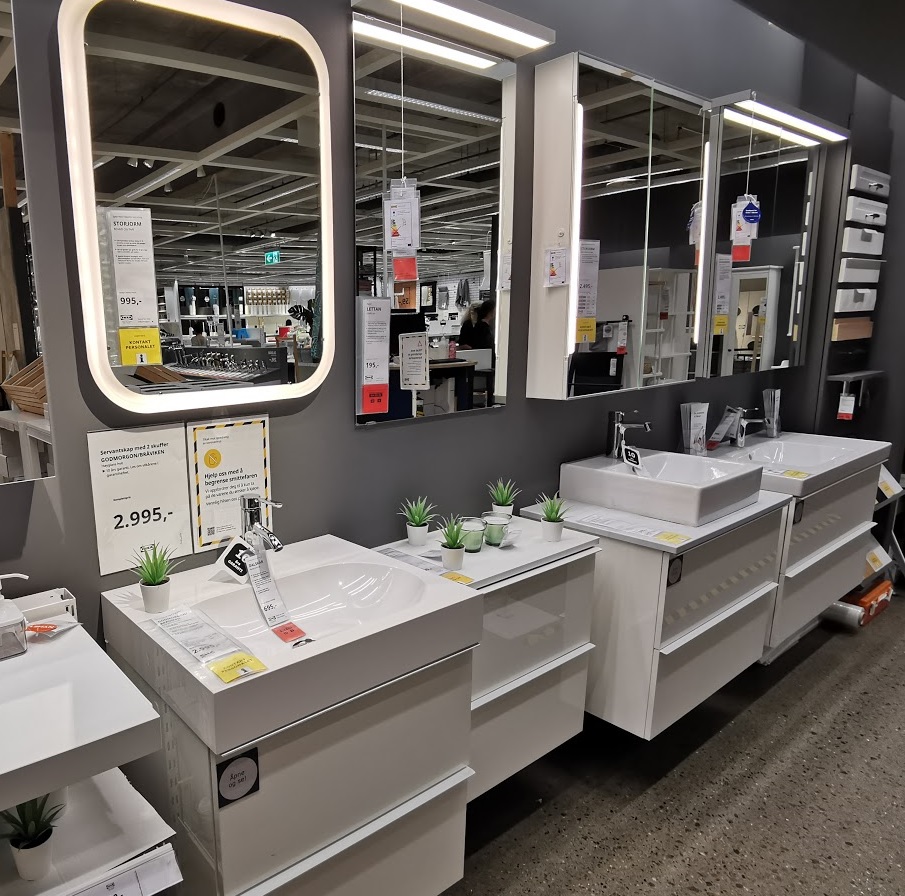 Freshe opp badet: Baderomsmøbler fra IKEA